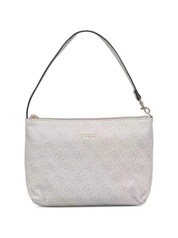 Guess Large Monogram Print Logo Plaque Tote Bag