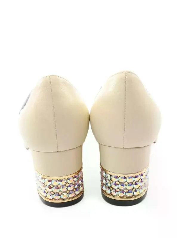 Gucci 2020s G Logo Rhinestone Pumps