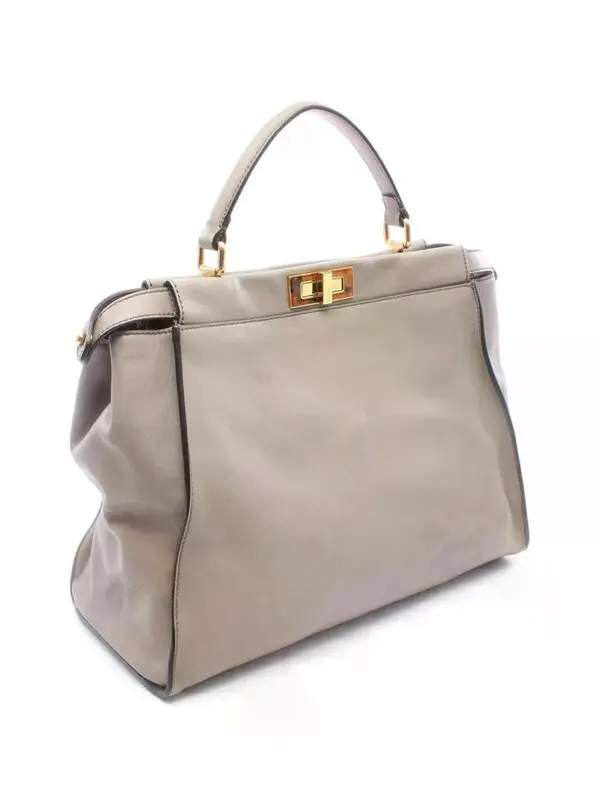 Fendi 2010s Peekaboo Tote Bag - Grey