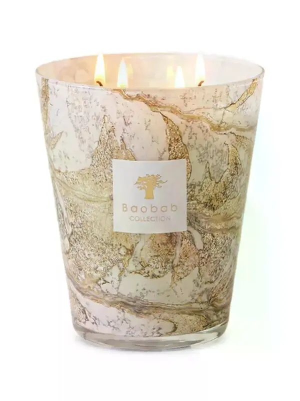 BAOBAB COLLECTION Naïs Marble-effect Four-wick Scented Candle - Neutrals