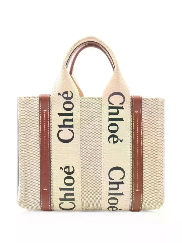 Chloé 2000s Small Woody Tote Bag - Neutrals