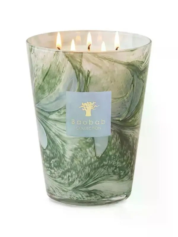 BAOBAB COLLECTION Marius Swirl-pattern Candle - Green