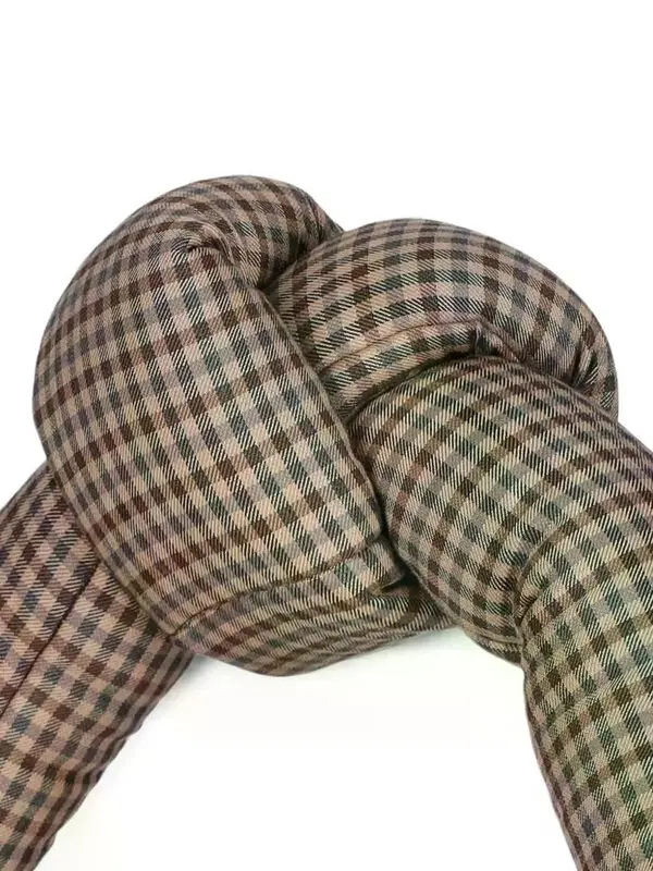 A.W.A.K.E. Mode Mia Knotted Gingham Shoulder Bag