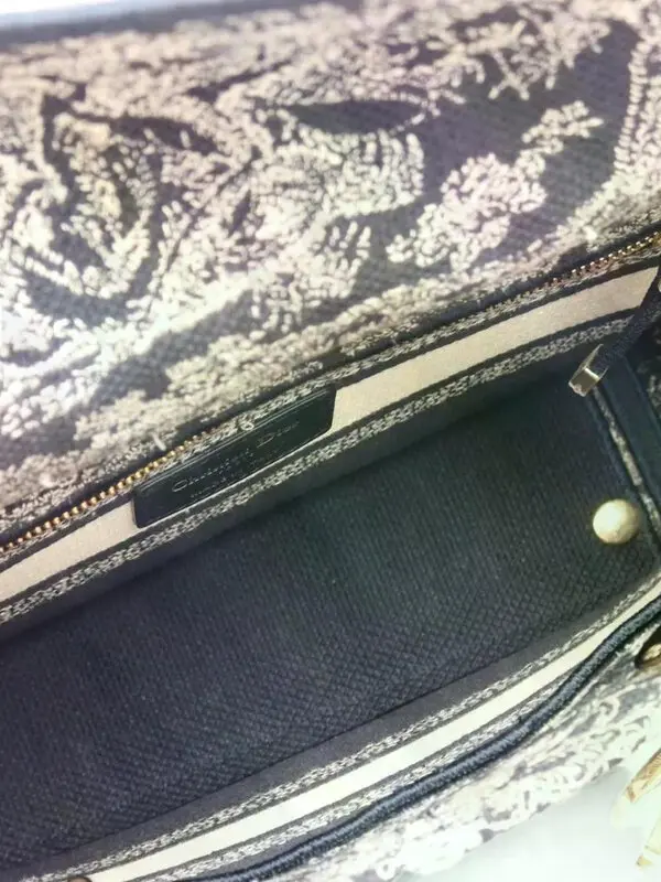 Dior 2010s Medium Lady D-lite Toile De Jouy Tote Bag - Blue