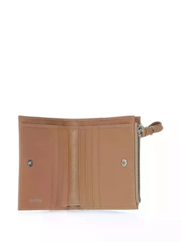 Miu Miu Embossed-logo Leather Wallet