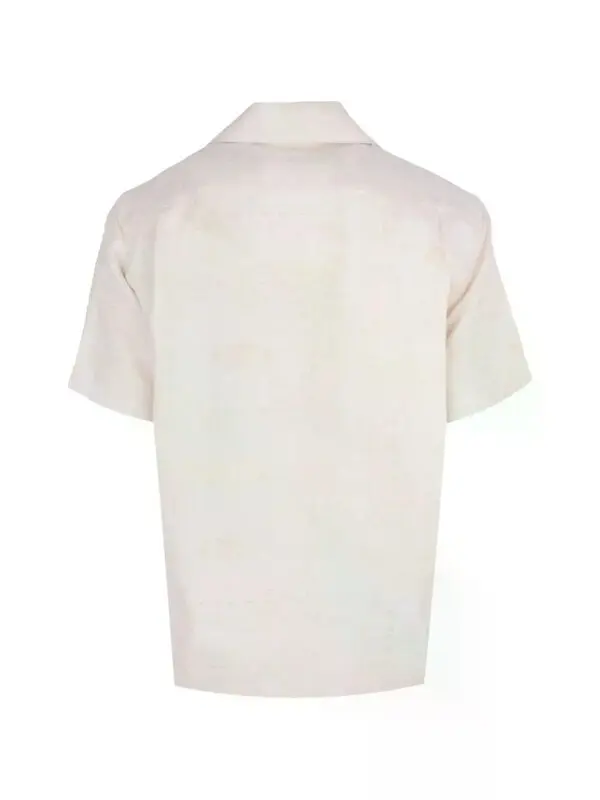 Eleventy Paisley-patterned Short-sleeve Shirt - Neutrals