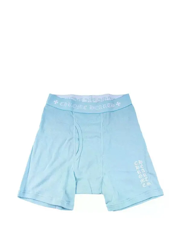 Chrome Hearts Logo-waistband Boxer Briefs - Blue