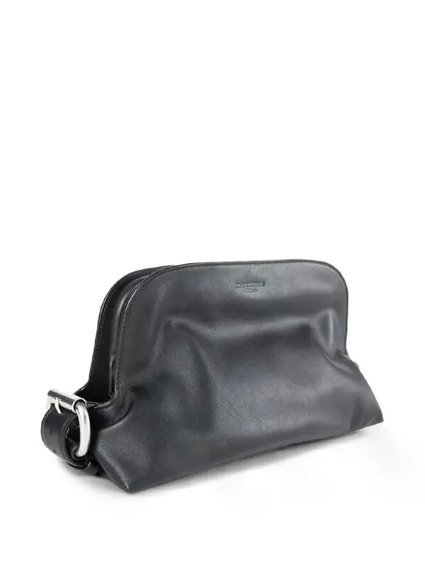 ANN DEMEULEMEESTER Buckle-detail Leather Clutch Bag