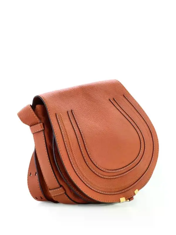 Chloé Marcie Leather Medium Crossbody Bag - Brown