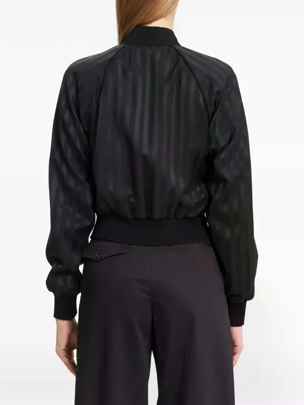 ANN DEMEULEMEESTER Arya Striped Bomber Jacket