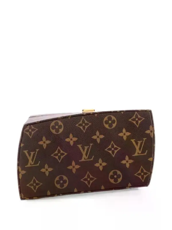 LOUIS VUITTON Frank Gehry Twisted Box Bag Monogram Canvas Satchel - Brown