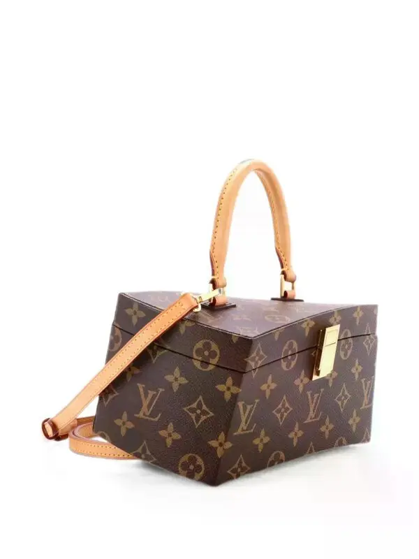 LOUIS VUITTON Frank Gehry Twisted Box Bag Monogram Canvas Satchel