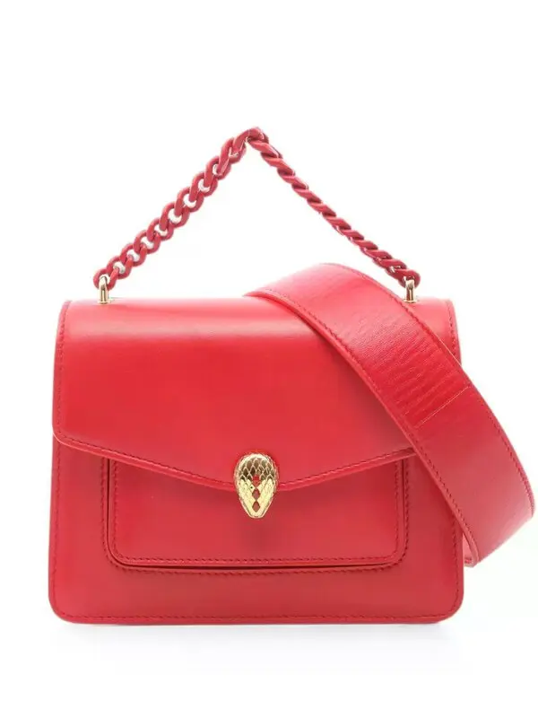 BVLGARI 2010s Serpenti Forever Mini Bag - Red