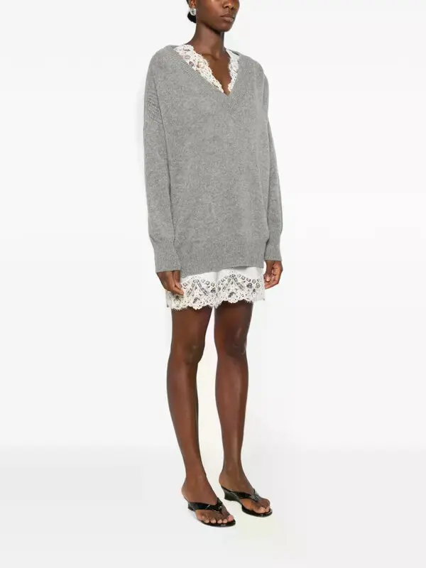 Ermanno Scervino Lace-trim Mini Dress