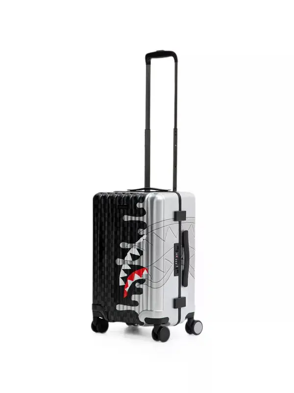 SPRAYGROUND Shark Mouth Checkered Suitcase