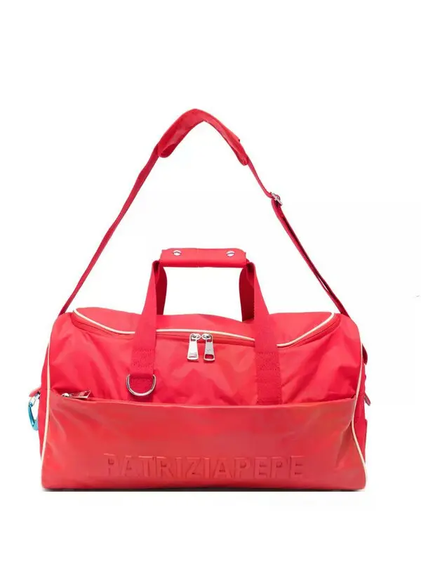 Patrizia Pepe Logo-embossed Holdall Bag - Red