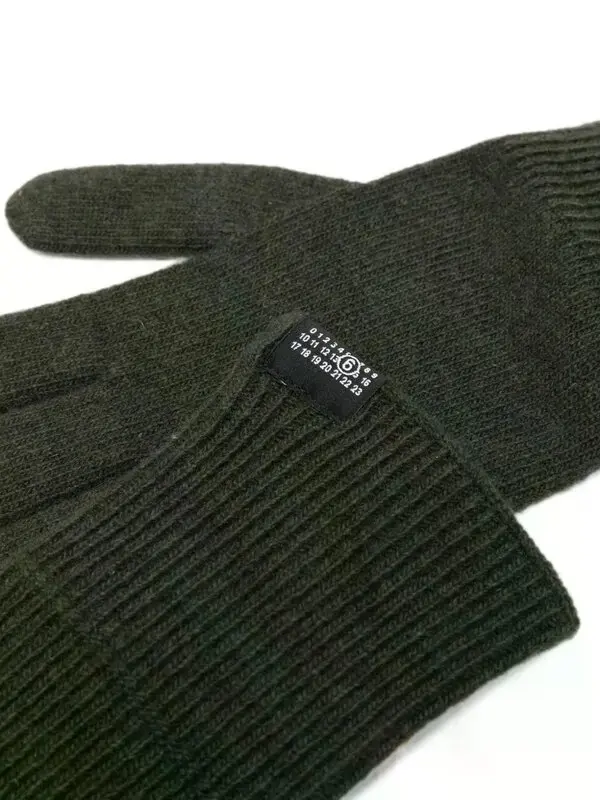 MAISON MARGIELA Ribbed-knit Wool-blend Gloves