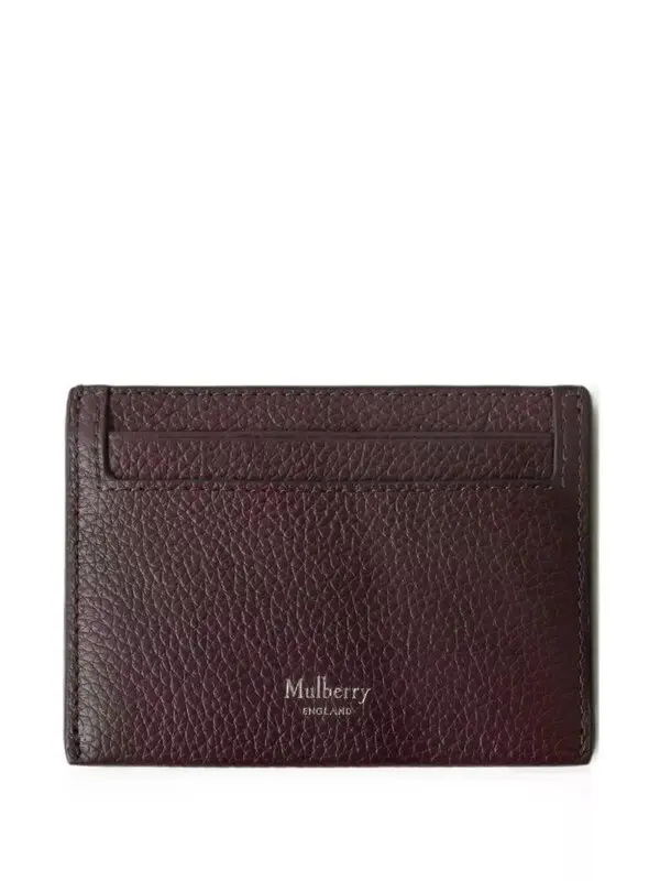 Mulberry Grained Leather Card Holder