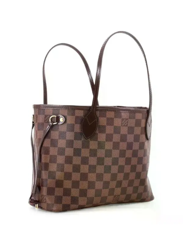 LOUIS VUITTON Neverfull Nm Damier Pm Tote Bag - Brown