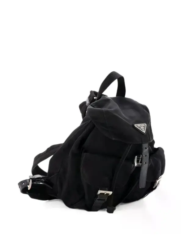 Prada Double Front Pocket Tessuto Small Backpack