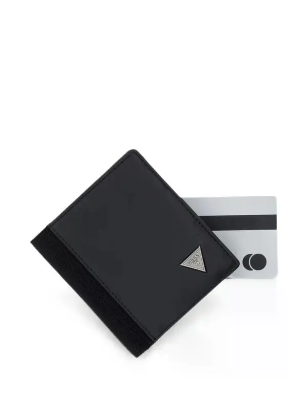 Guess Logo-plaque Bifold Wallet