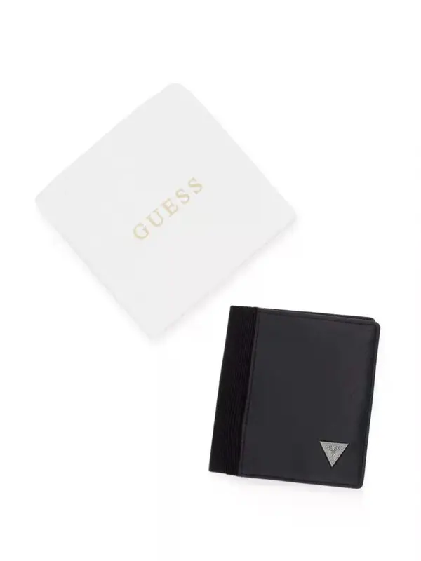 Guess Logo-plaque Bifold Wallet