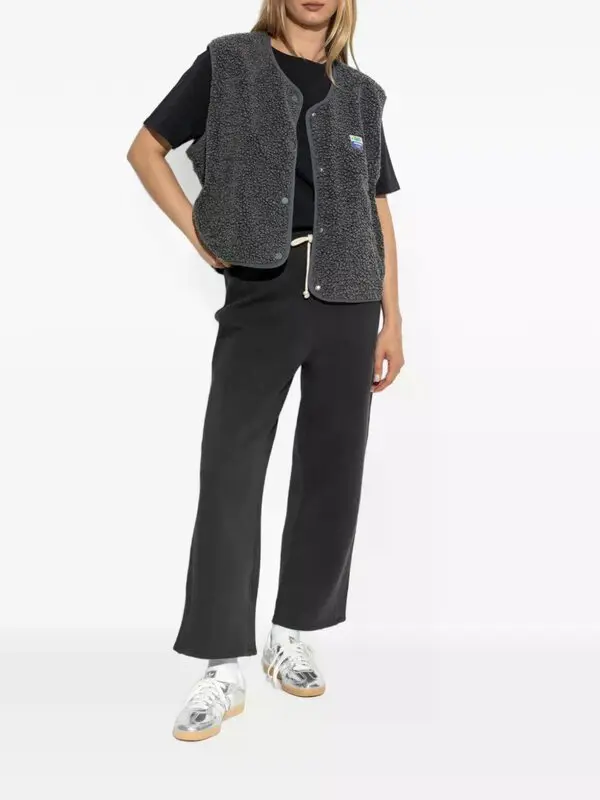 American Vintage Logo-patch Furry Gilet