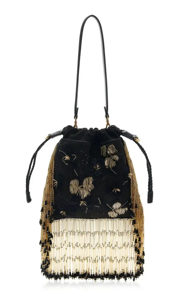 Etro Small Kalispera Leather Bag - Black