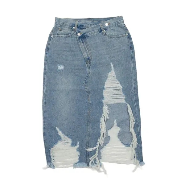 CIRCULAR PATH Cross Over Midi Skirt