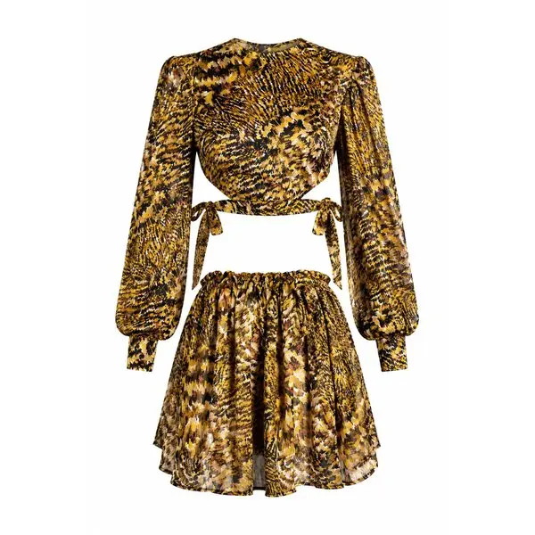 MAUI X LOLITA Neutrals / Gigi Two-piece Skirt Set - Black