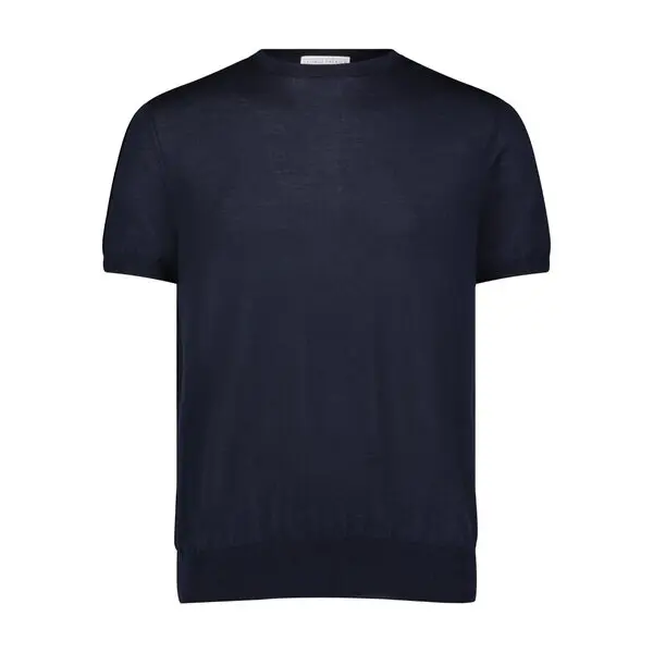 GEORGE PATRICK Midnight Navy Crewneck Cashmere Sweater
