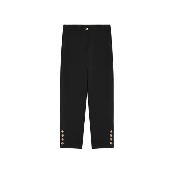 NOCTURNE Gold Button Detail Pants