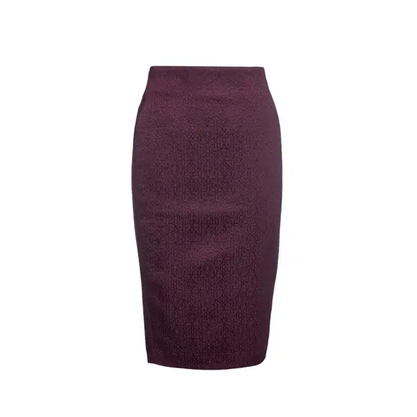 CONQUISTA Brokart Pencil Skirt - Red