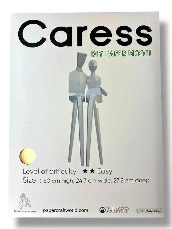 YENNY COCQ LLC Caress Diy Paper Model Twenty Inch Holographic - Brown