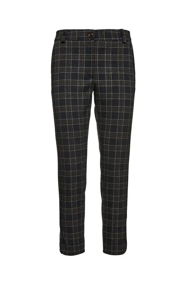 CONQUISTA Punto Di Roma Crop Pants - Black