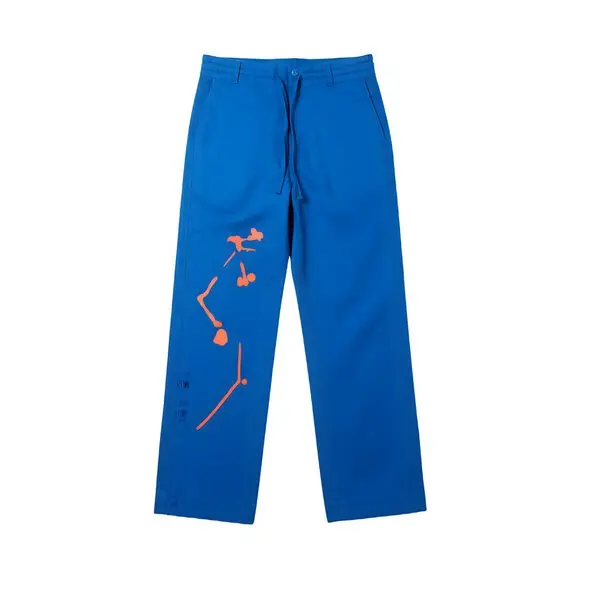 LILIA MUNN Organic Cotton Trouser - Blue