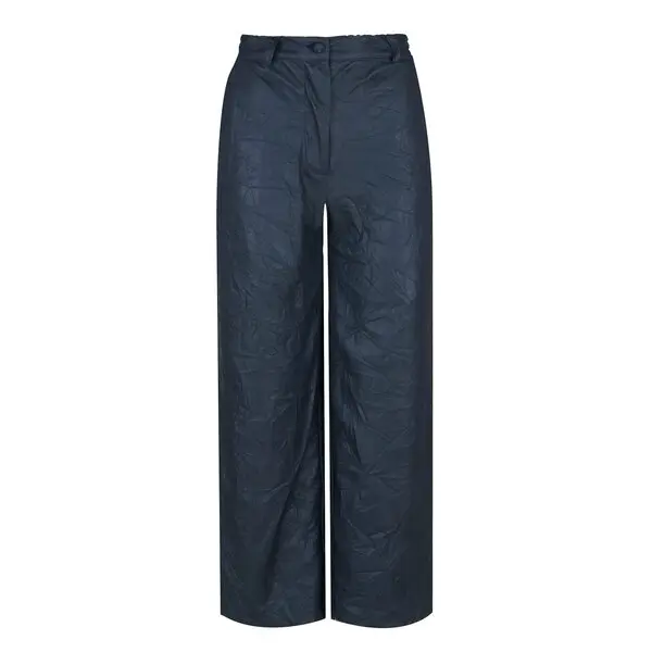 CONQUISTA Faux Leather Culottes Fashion - Blue