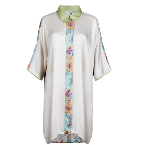 MAISON QALA Kaili Ivory Tunic - White