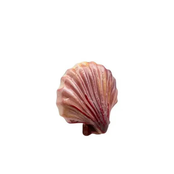 SUNSET MAGIC STUDIO Coral Shell Polymer Clay Ring
