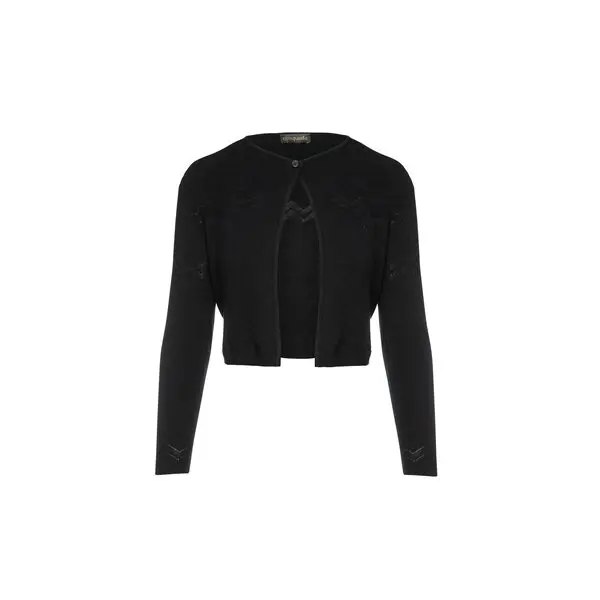 CONQUISTA Zigzag Knit Cardigan