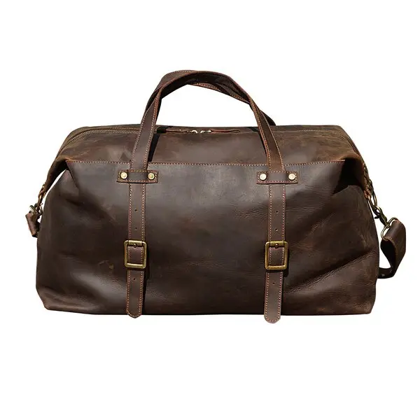 TOURI Large Leather Holdall Vintage