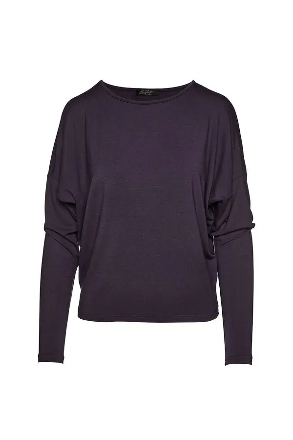 CONQUISTA Ink Colour Micromodal Batwing Top