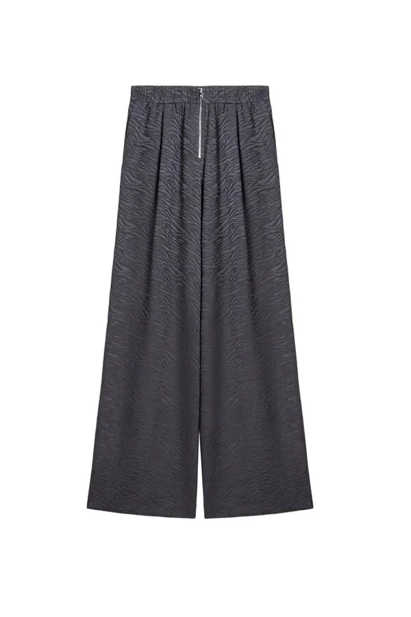 NOCTURNE Anthracite Relaxed Straight-leg Pants