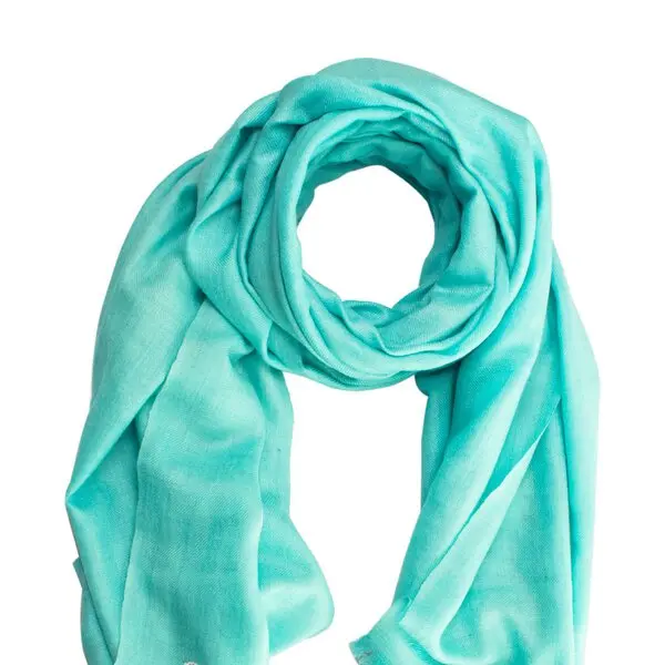HERITAGEMODA Sky Gi Certified Pashmina Scarf - Blue