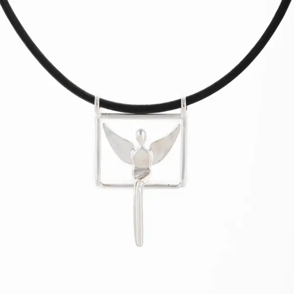 YENNY COCQ LLC Sterling Angel Pendant - Silver