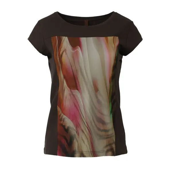 CONQUISTA Abstract Elegance Tee - Brown