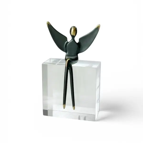 YENNY COCQ LLC Angel Figure In Bronze Patina - Black