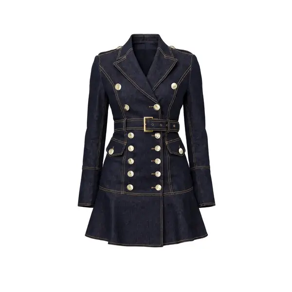 MAUI X LOLITA Donna Denim Corset Dress - Blue