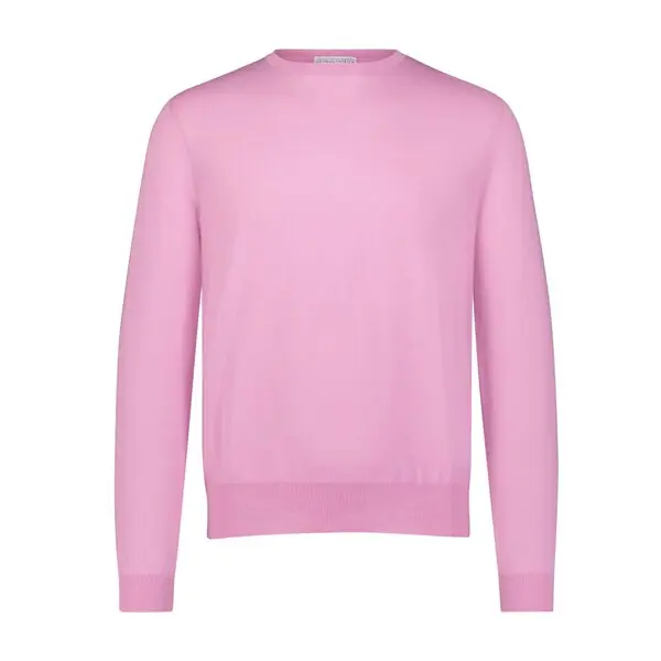 GEORGE PATRICK Flamingo Crewneck Cashmere Sweater