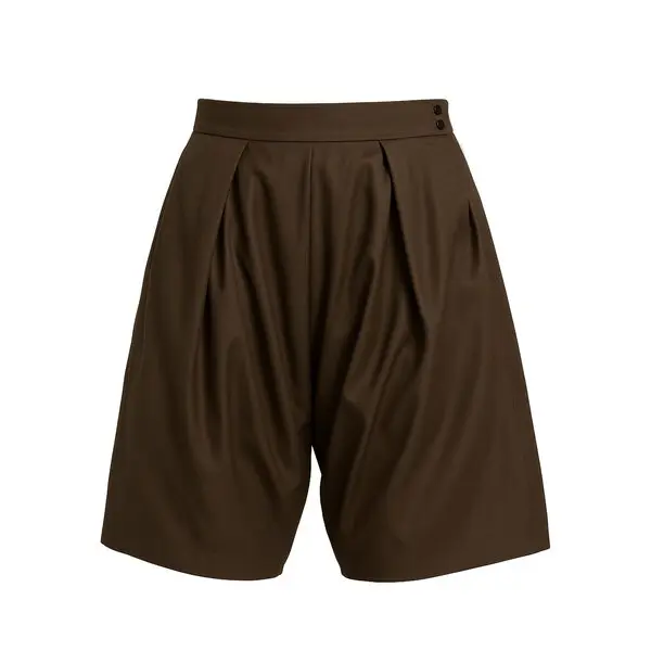 MAUI X LOLITA André Espresso Draped Shorts - Brown